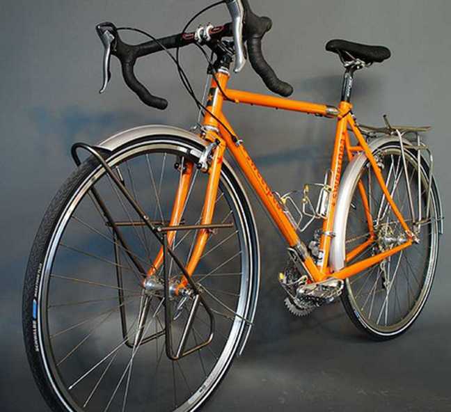 Sweetpea Bicycles touring bike with S and S Couplings
